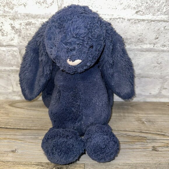 Jellycat | Toys | Jellycat Bashful Navy Bunny Medium 2 Soft Plush Toy Navy Blue 341 | Poshmark